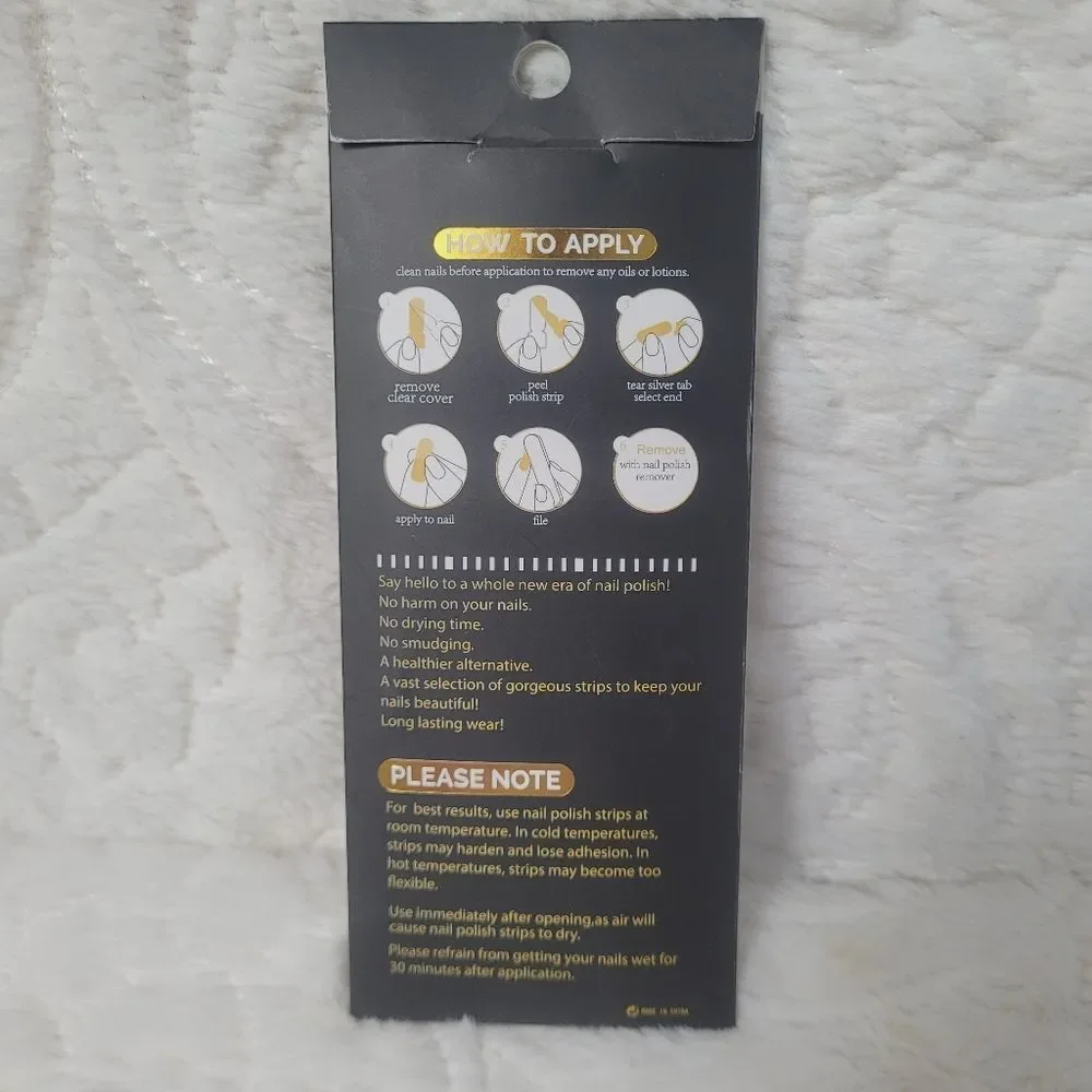 Unbranded | Makeup | Rarity Nails Nail Strips 8 Pack Arachnophobia ...
